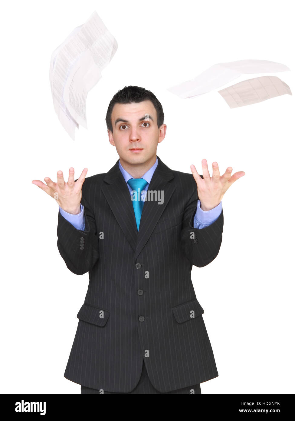 Man dropping papers hi-res stock photography and images - Alamy