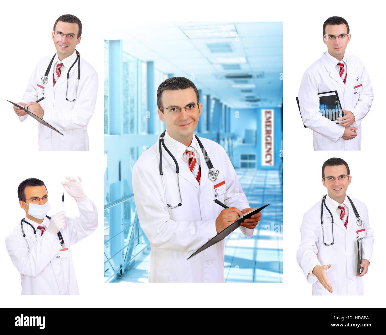 Hospital corridor doctor Cut Out Stock Images & Pictures - Alamy