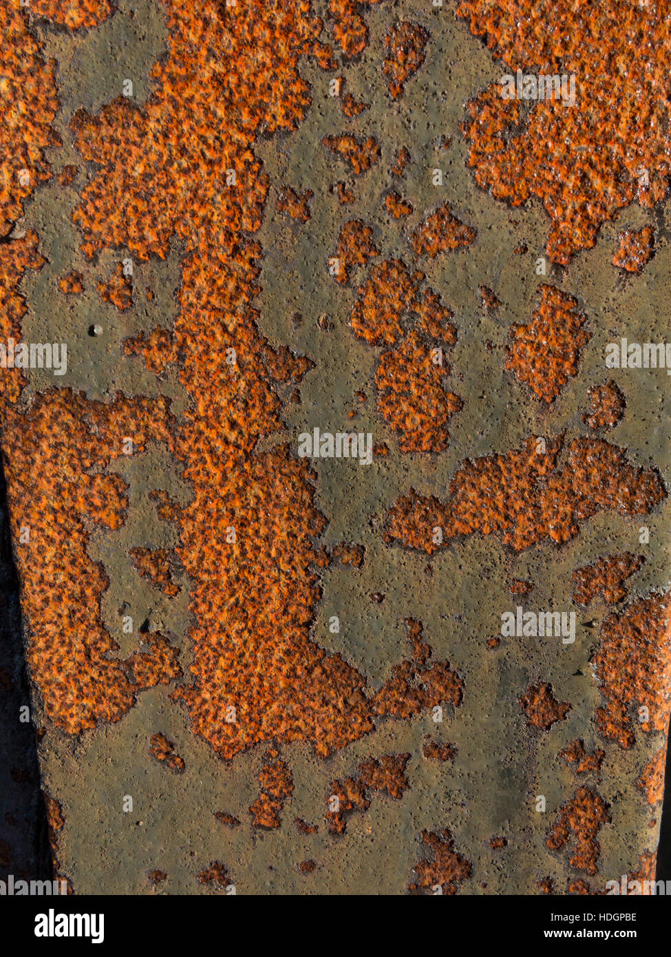 Heavily rusted and corroded steel interlocking sea defenses Stock Photo ...
