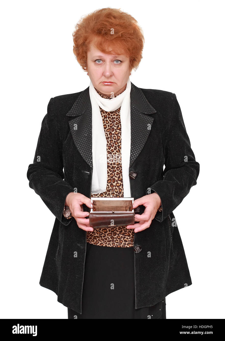 Old lady with open purse hi-res stock photography and images - Alamy