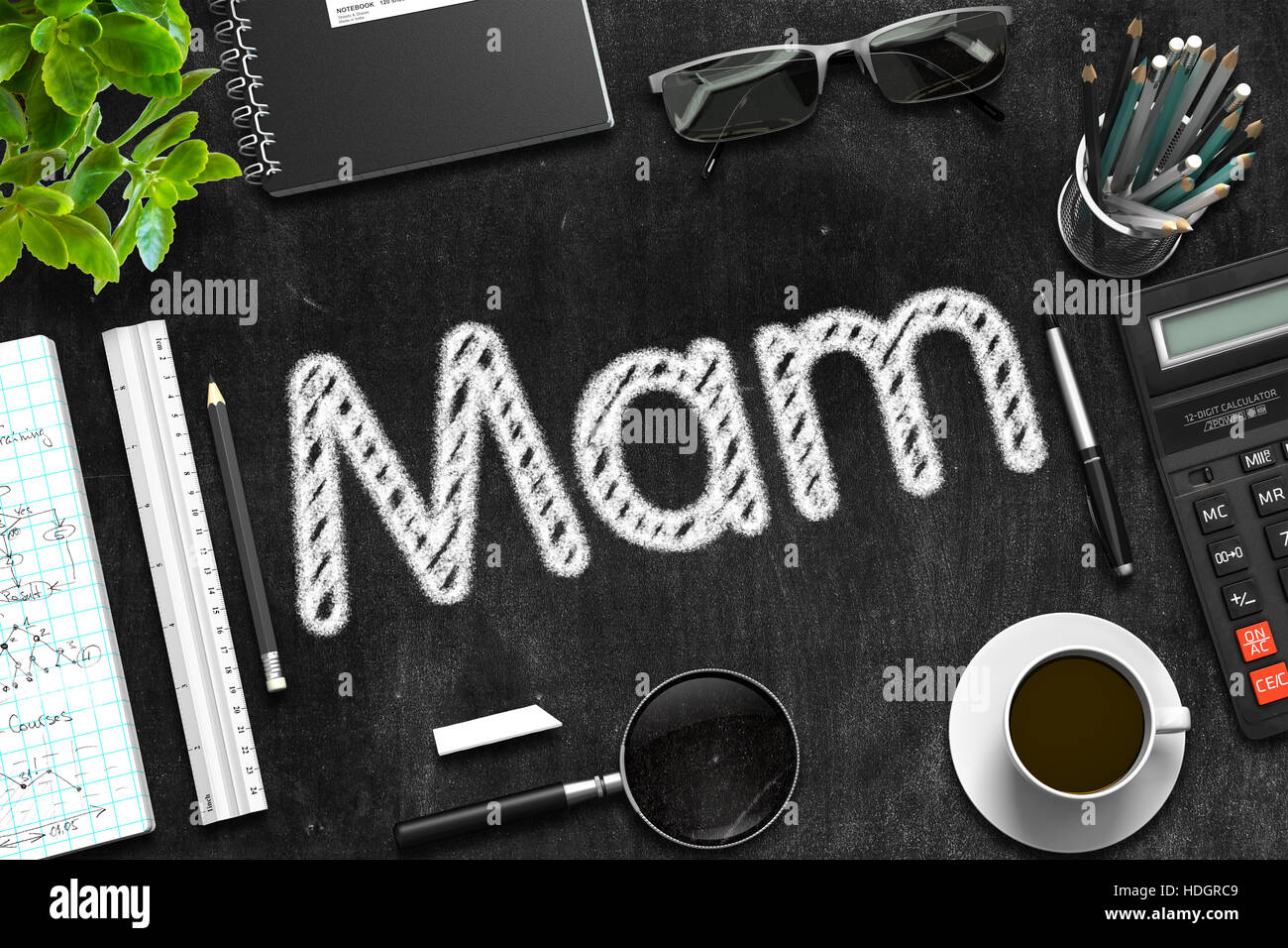 Mam Handwritten on Black Chalkboard. 3d Rendering Stock Photo - Alamy