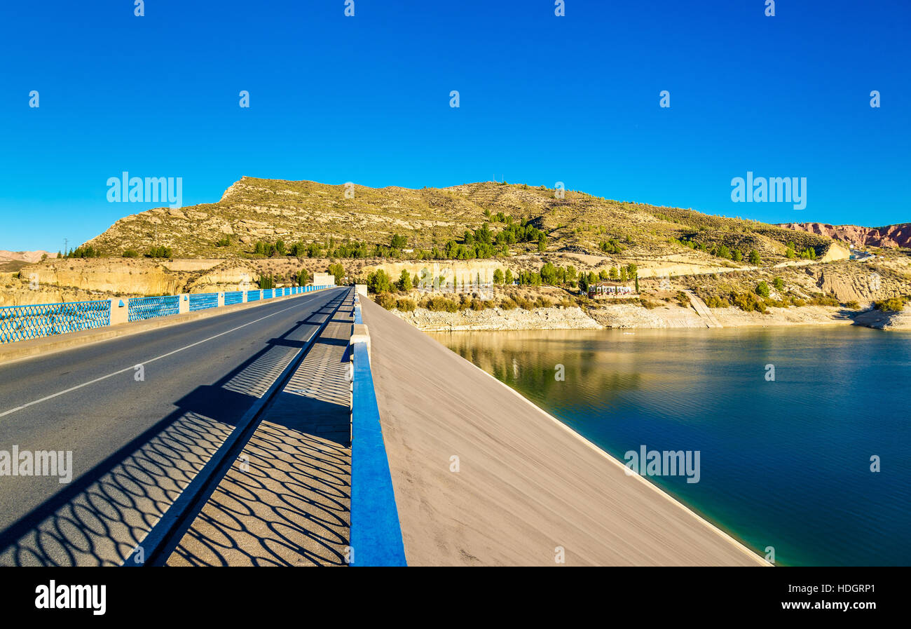 The dam of Negratin Reservoir in Spain Stock Photo - Alamy