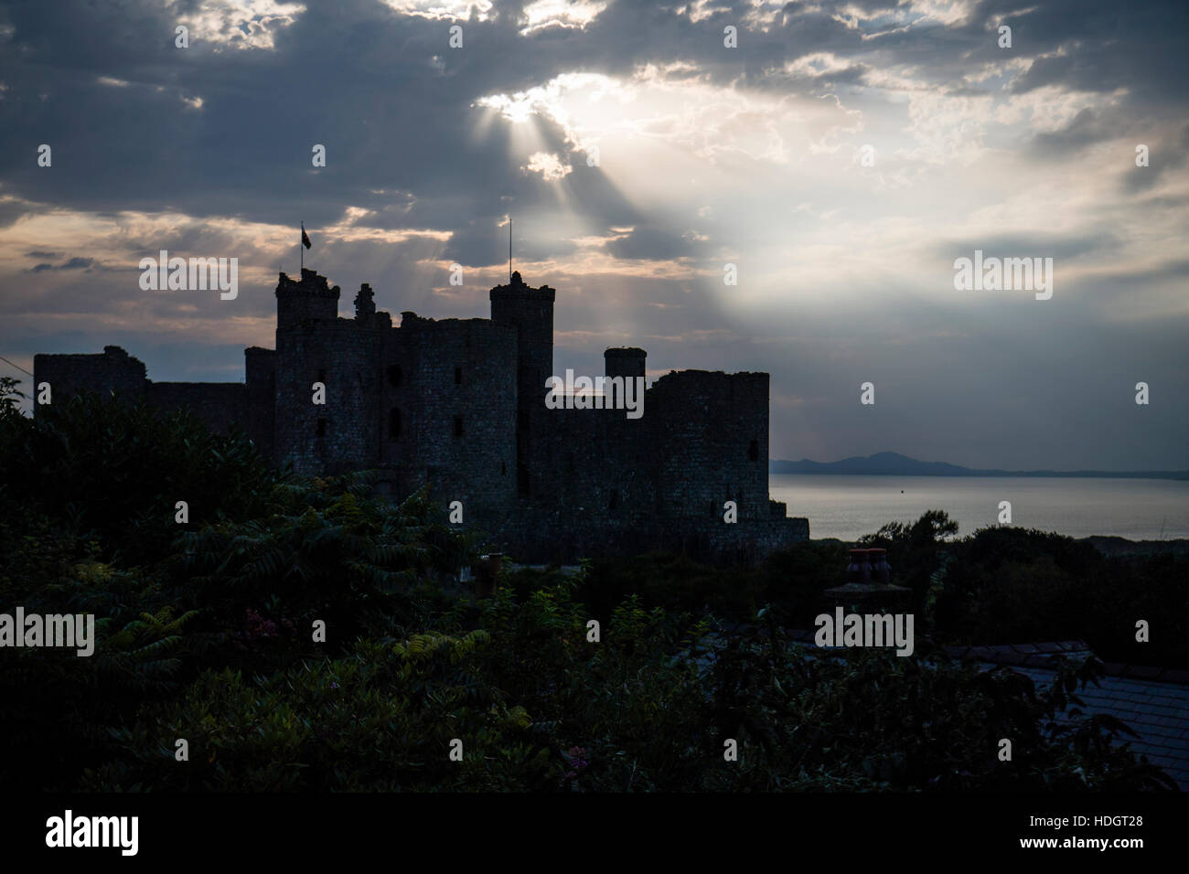 Harlech Castle, Snowdonia National Park, North Wales UK Stock Photo - Alamy