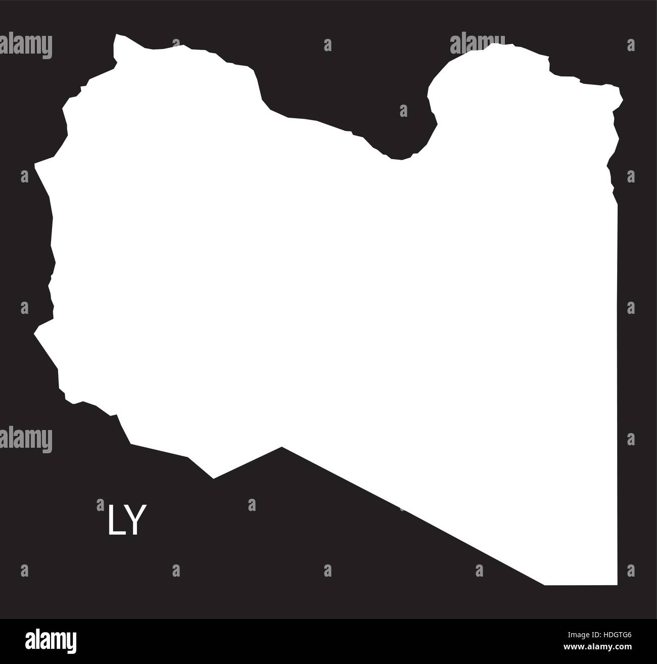 Libya map hi-res stock photography and images - Alamy