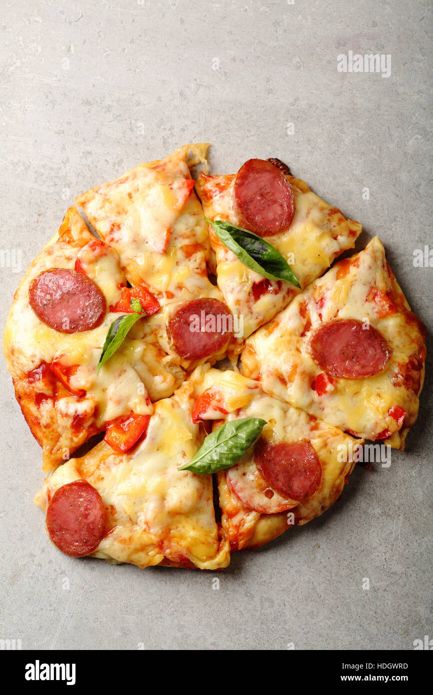 Pizza Slice Top View High Resolution Stock Photography and Images - Alamy