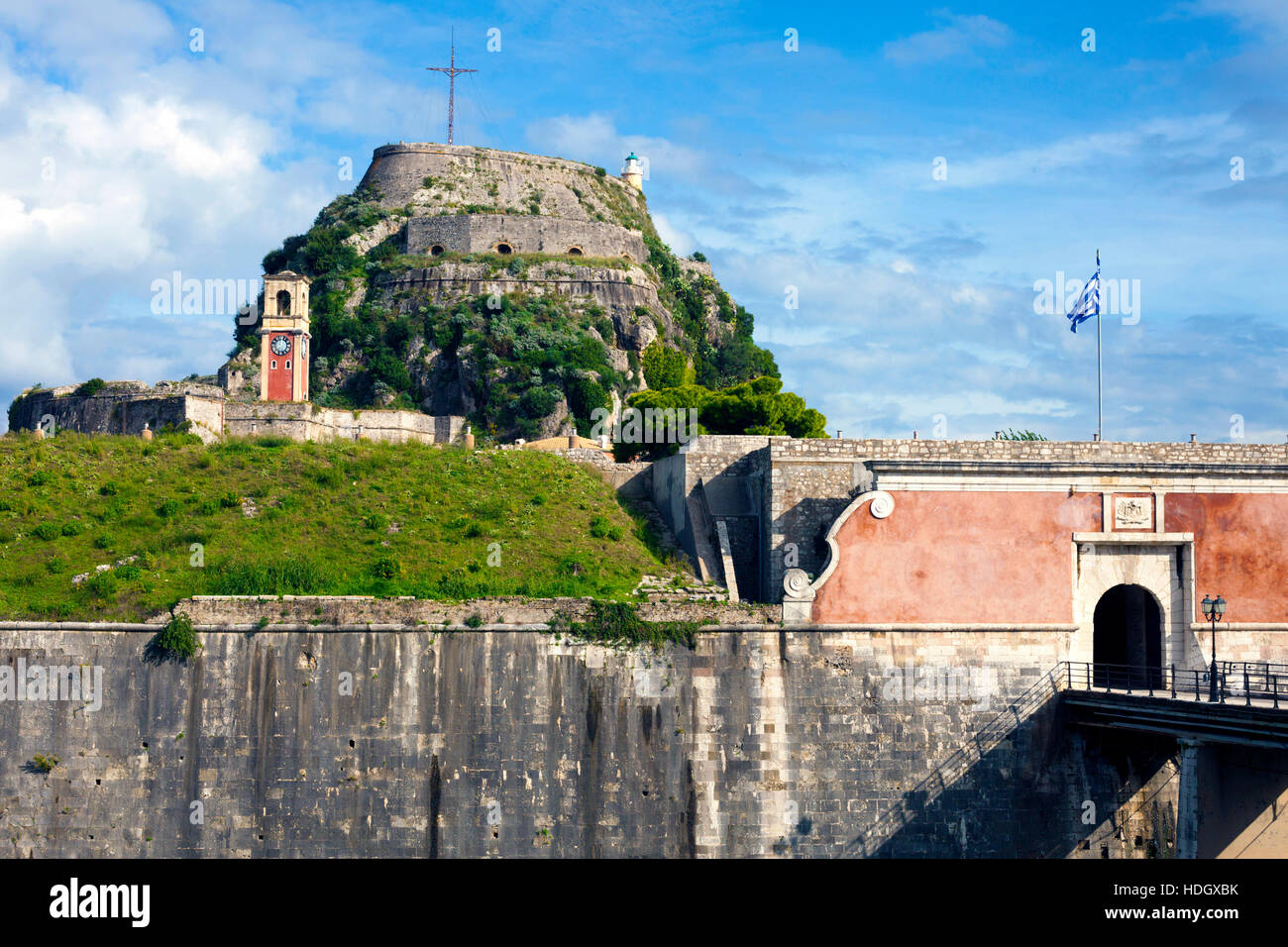 The gate of the old fortress in Corfu Stock Photo - Alamy