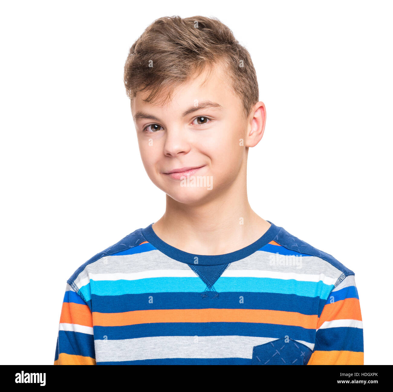 Emotional portrait of teen boy Stock Photo - Alamy