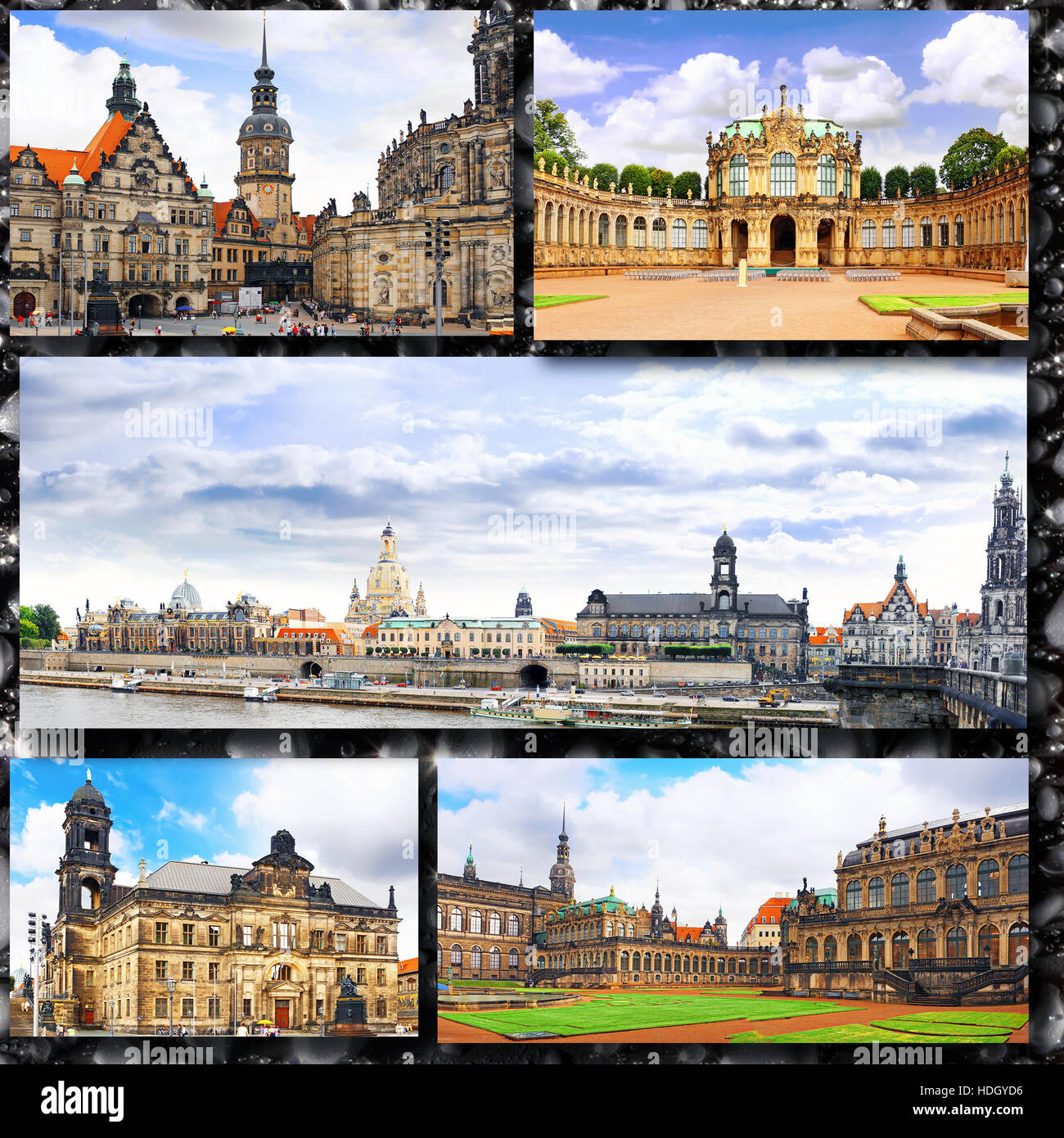 Dresden overview dresden cathedral hi-res stock photography and images ...