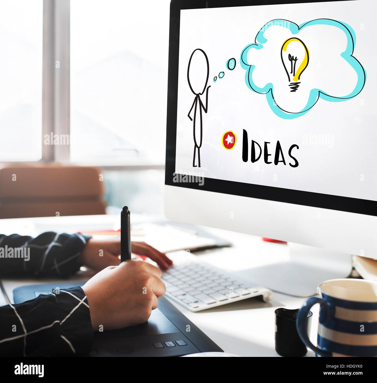 Ideas Creative Innovation Design Concept Stock Photo - Alamy