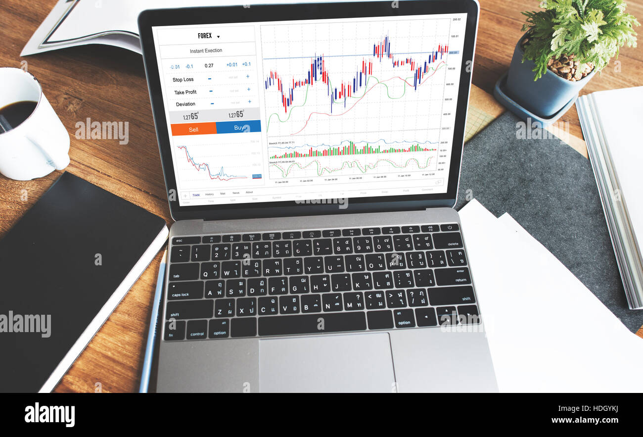 Forex Trade Graph Chart Concept Stock Photo - Alamy