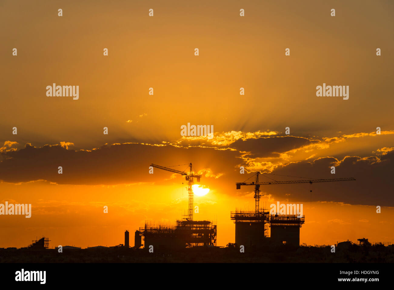 Construction zimbabwe africa crane hi-res stock photography and images ...