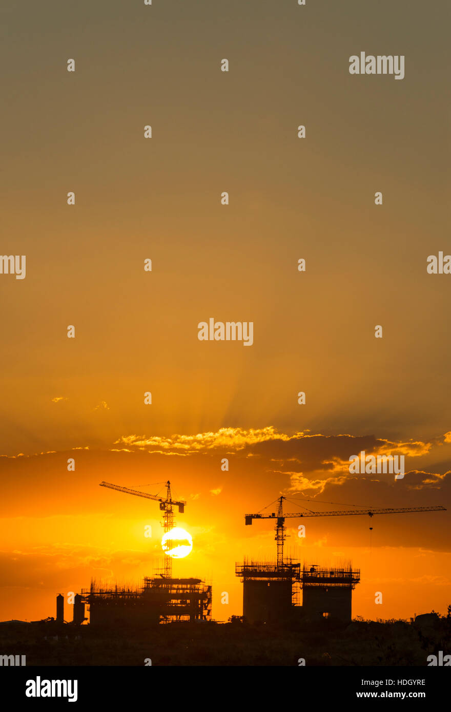 Construction zimbabwe africa crane hi-res stock photography and images ...