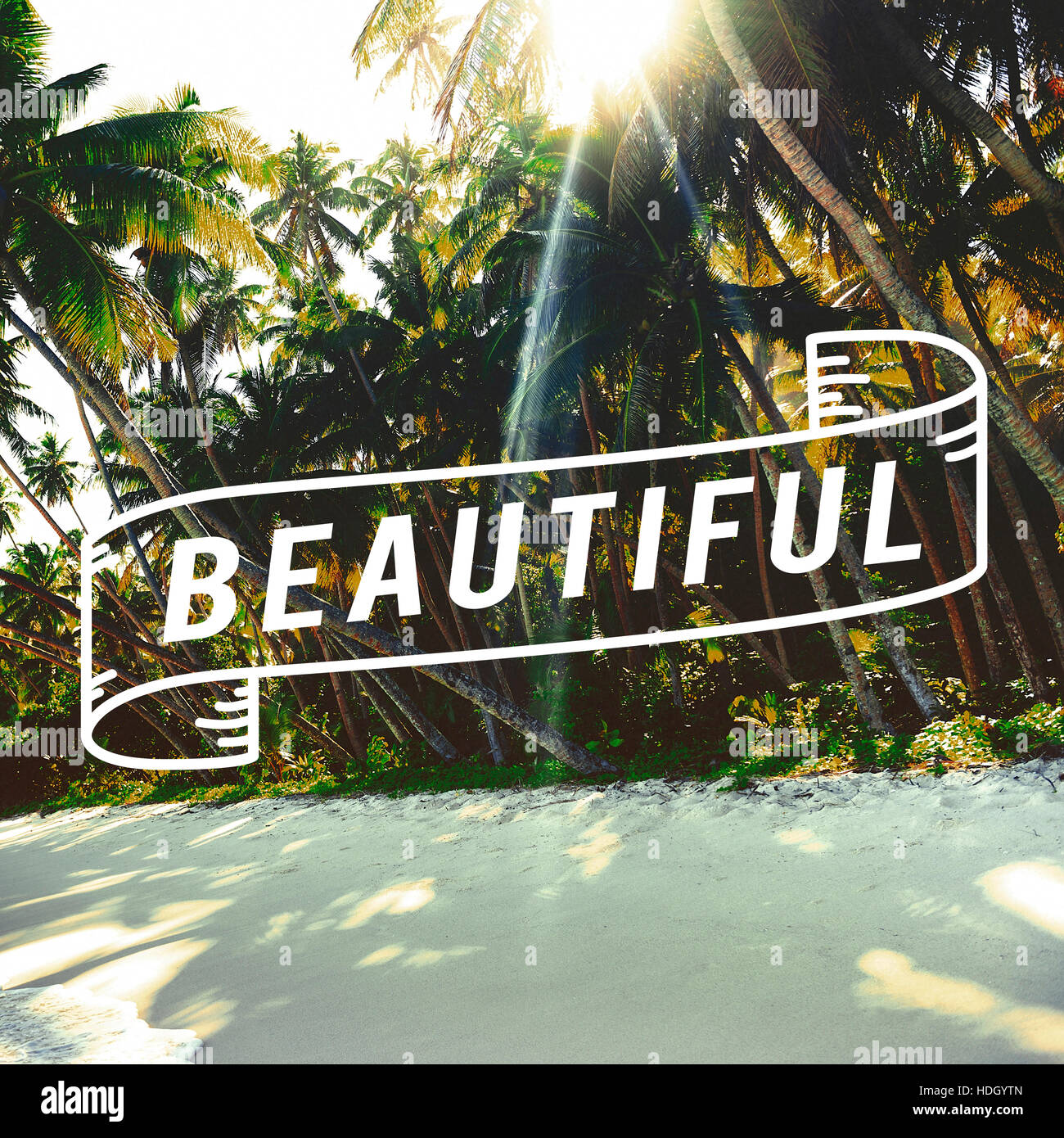 Beach Island Vacation Summer Journey Words Concept Stock Photo - Alamy