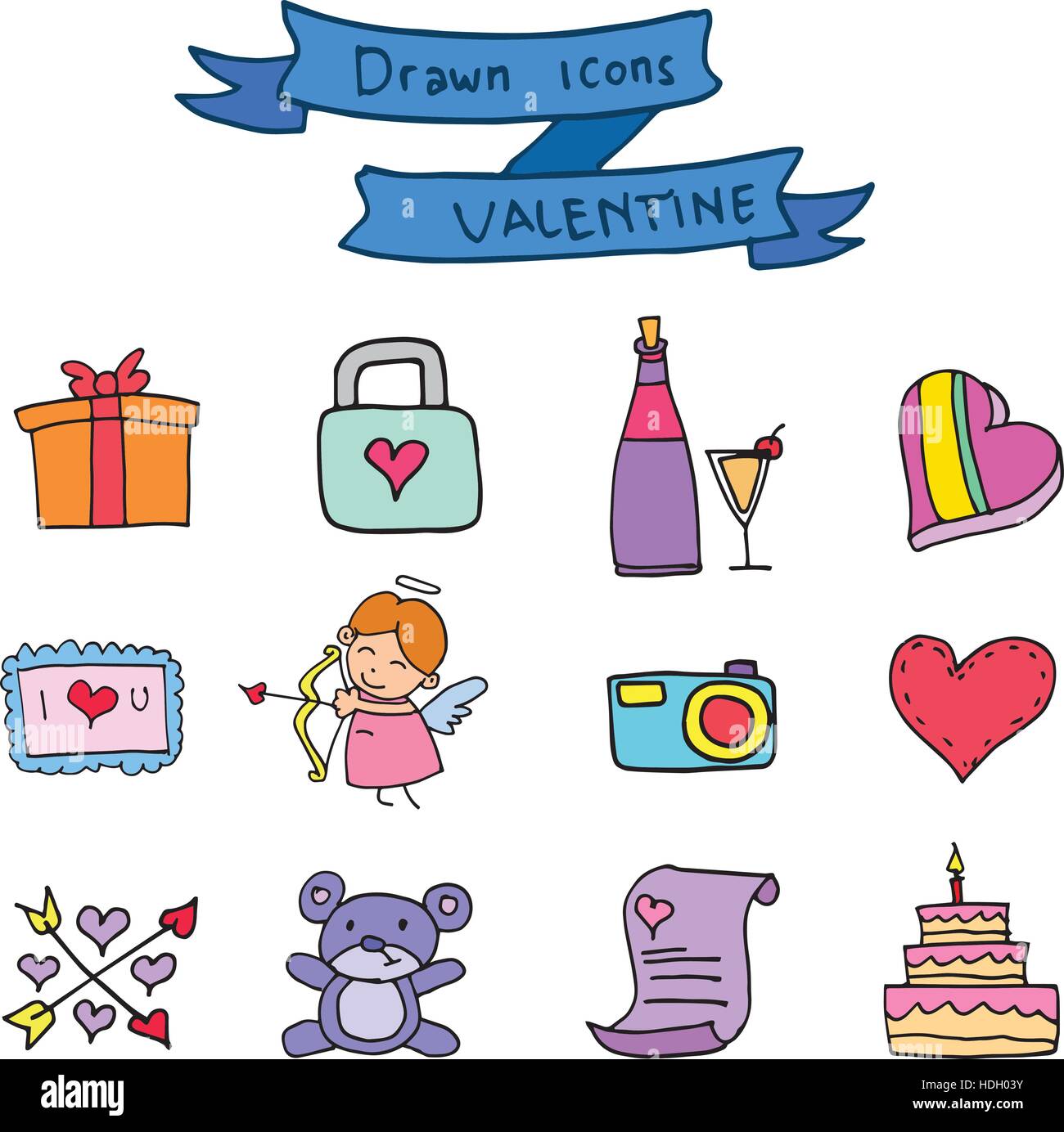 Icon of object valentine collection Stock Vector Image & Art - Alamy
