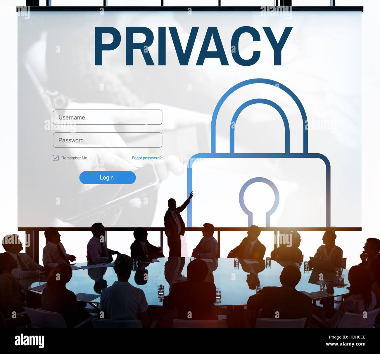 Privacy Log In User Password Register Concept Stock Photo - Alamy