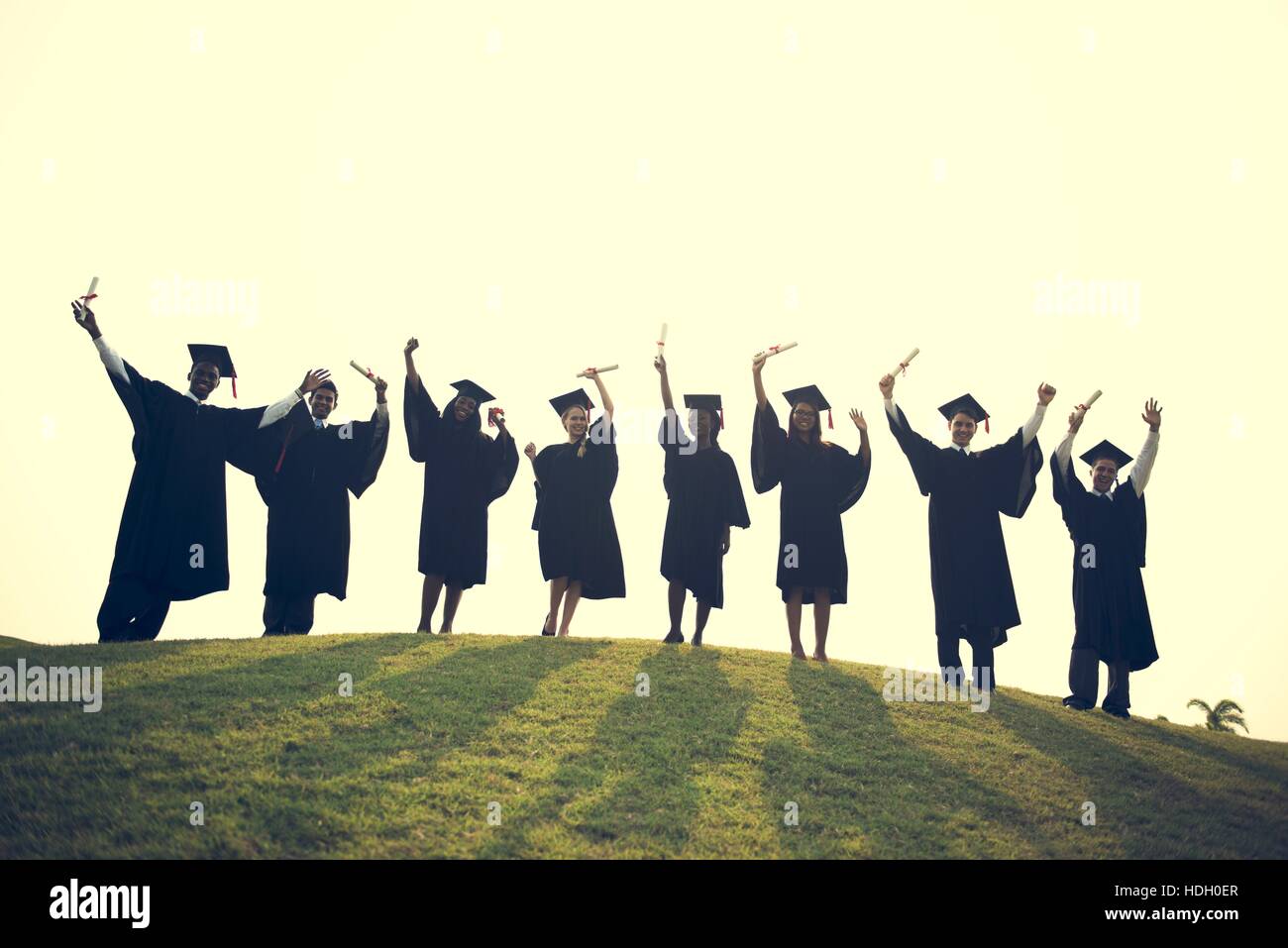Young Students Graduation Ceremony Concept Stock Photo - Alamy
