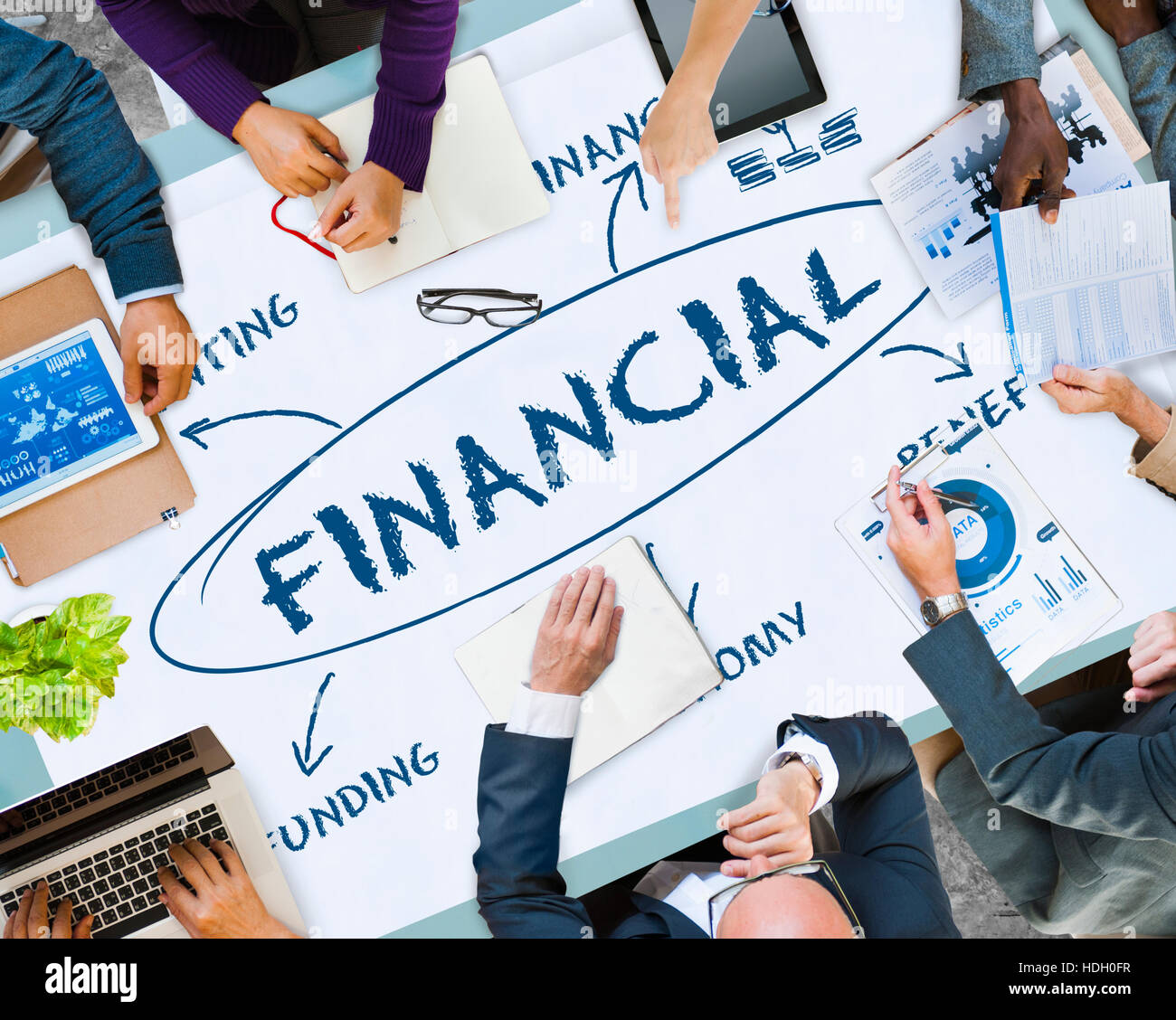 Financial Income Economic Diagram Money Concept Stock Photo - Alamy