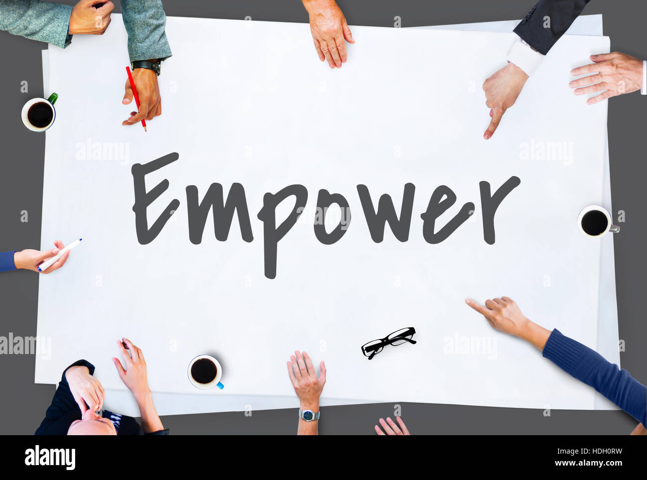 Empower Business Work Mission Concept Stock Photo - Alamy