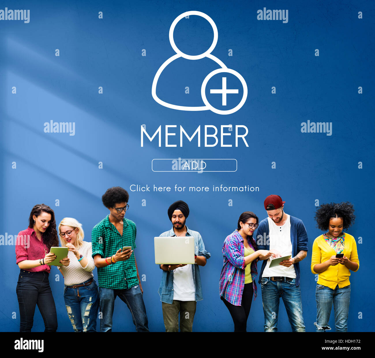 Add Friends Social Media Graphic Concept Stock Photo - Alamy