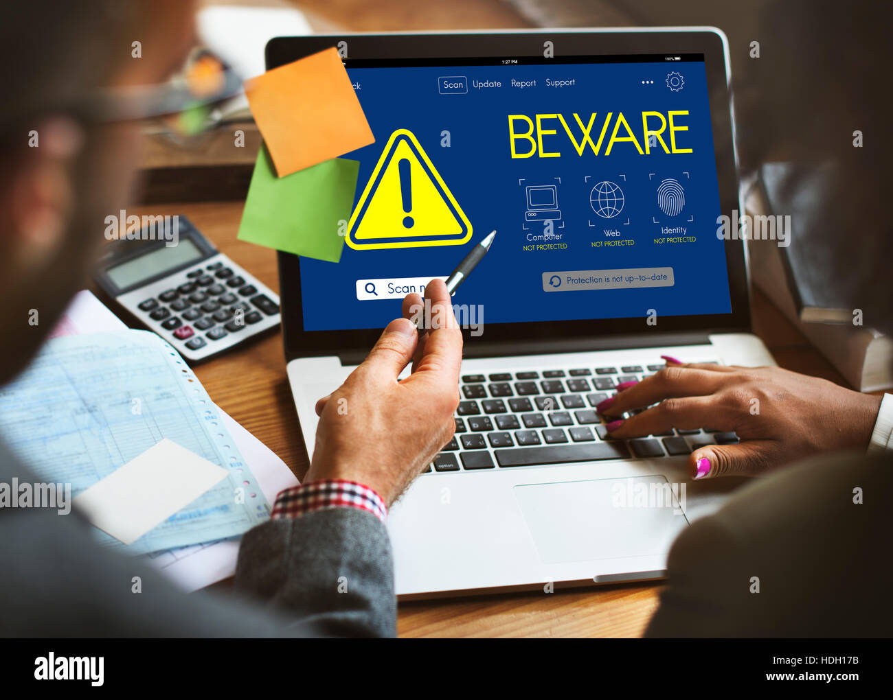 Beware Caution Risk Danger Attention Concept Stock Photo - Alamy