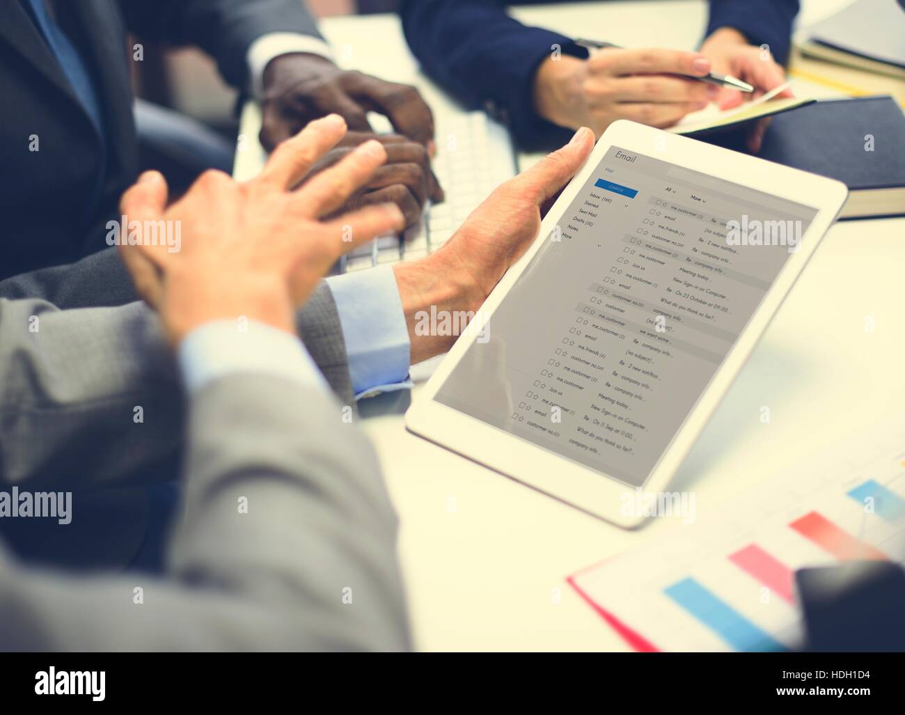 Conference Connection Communication Corporate Concept Stock Photo - Alamy
