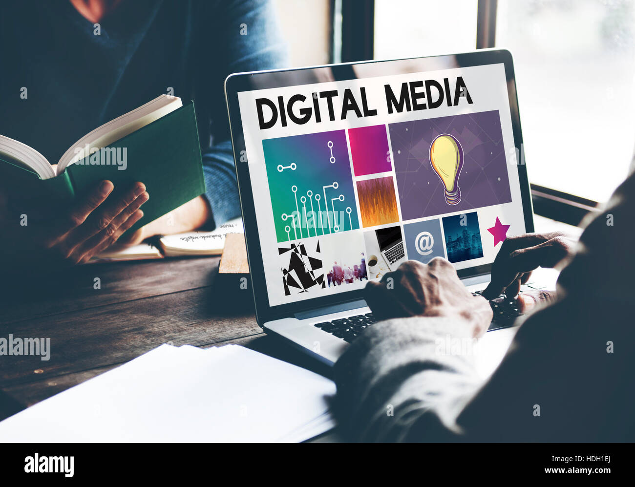 Digital Media Technology Cyberspace Network Concept Stock Photo - Alamy