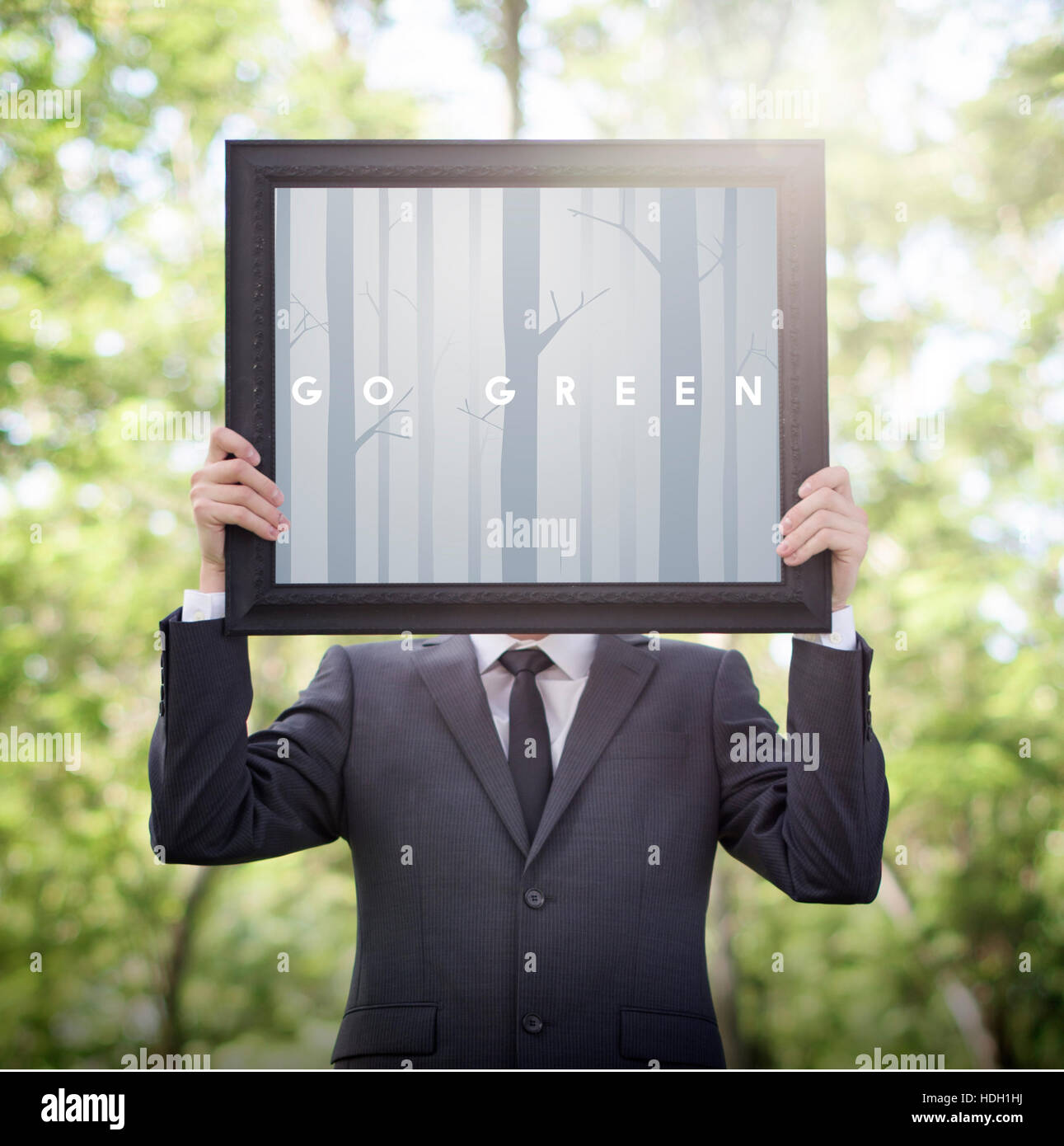 Nature Ecology Go Green Concept Stock Photo - Alamy