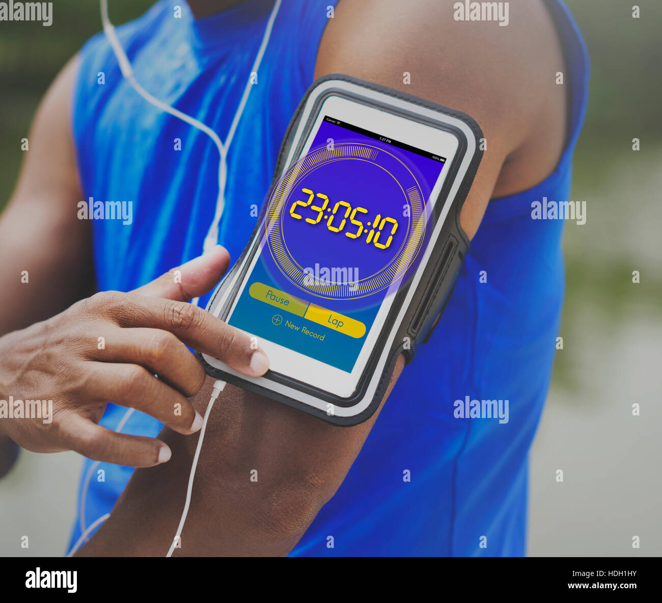 Stopwatch Clock Time Countdown Graphic Words Stock Photo - Alamy