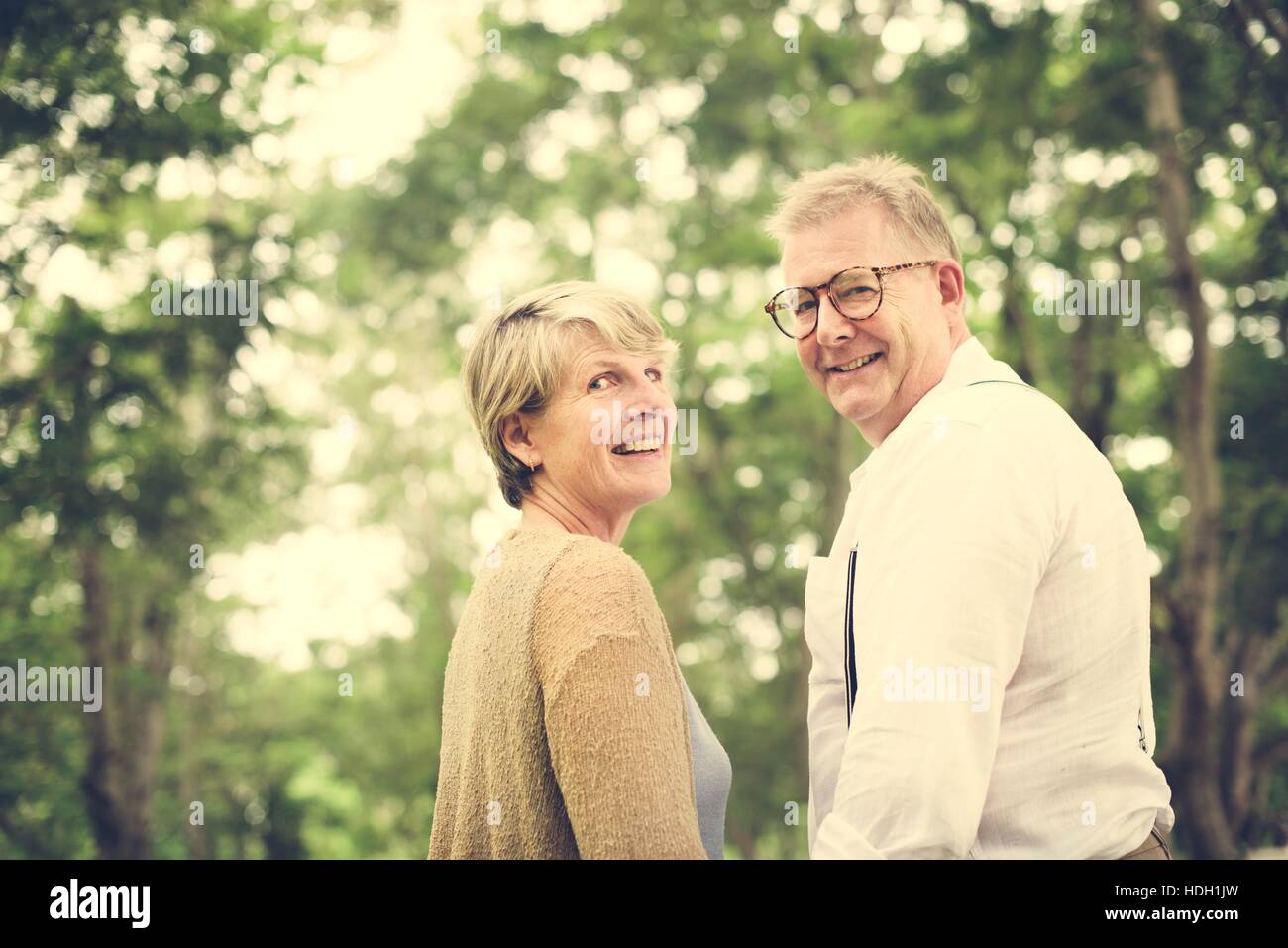 Elderly Senior Couple Romance Love Concept Stock Photo - Alamy