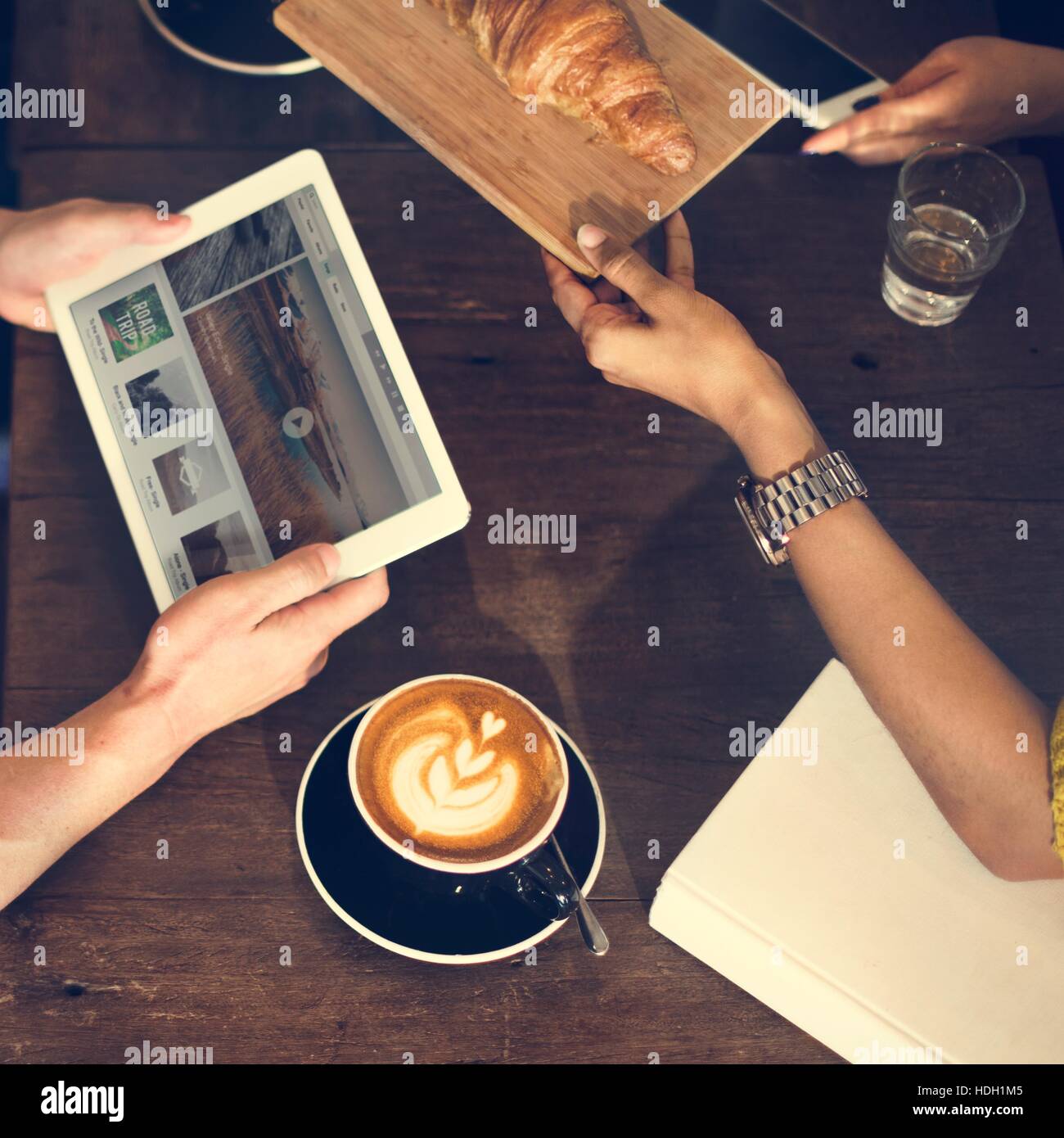 Cafe Break Coffee Drinking Meeting Resting Concept Stock Photo - Alamy