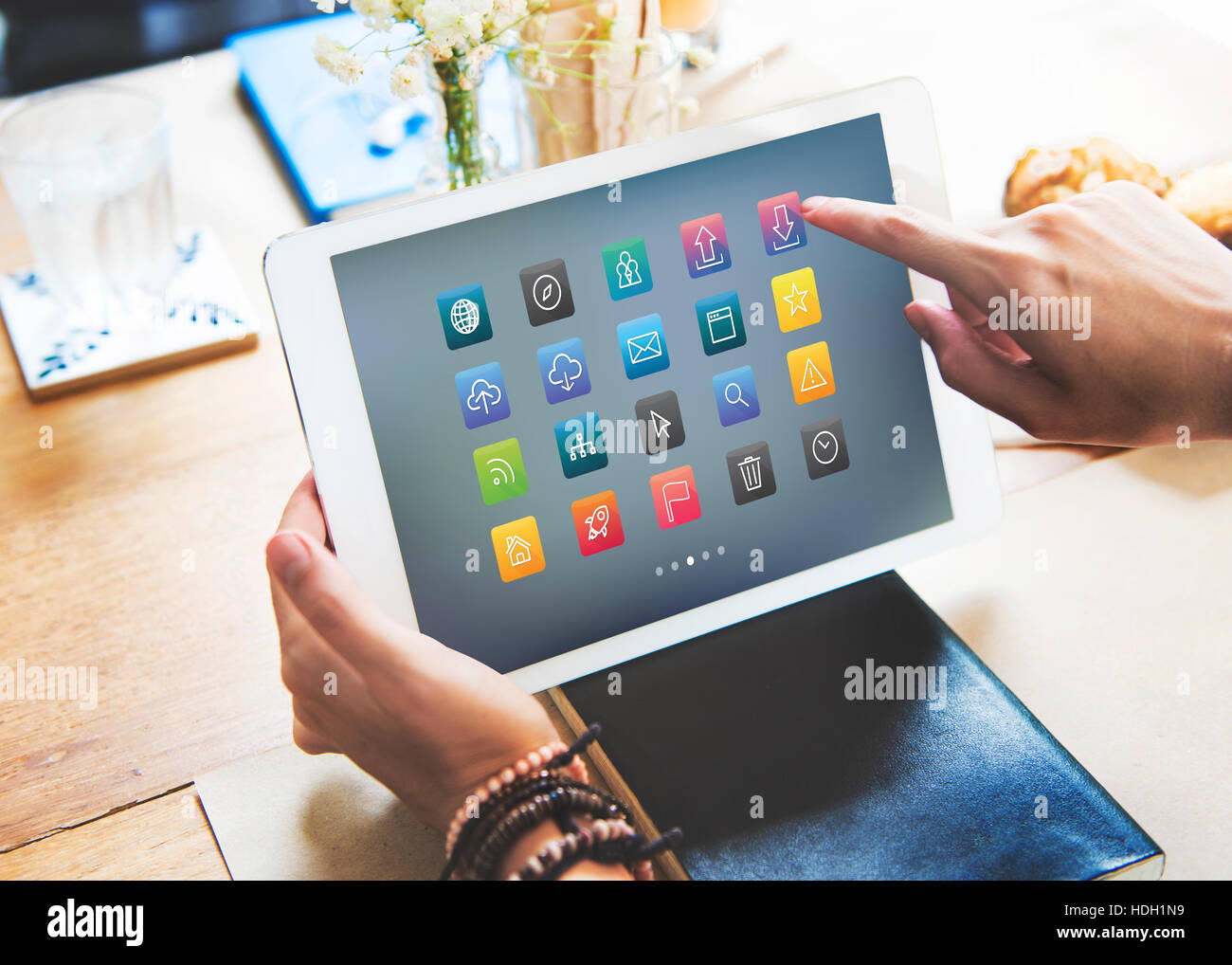 Application Connection Digital Internet Graphic Concept Stock Photo - Alamy