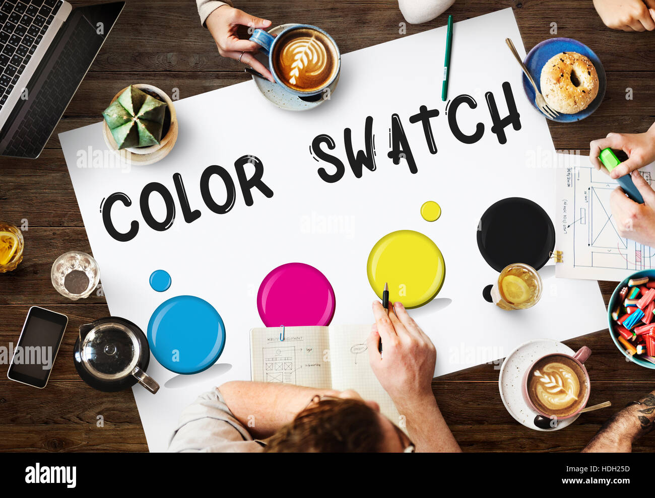 Color Swatch Design Style Concept Stock Photo - Alamy