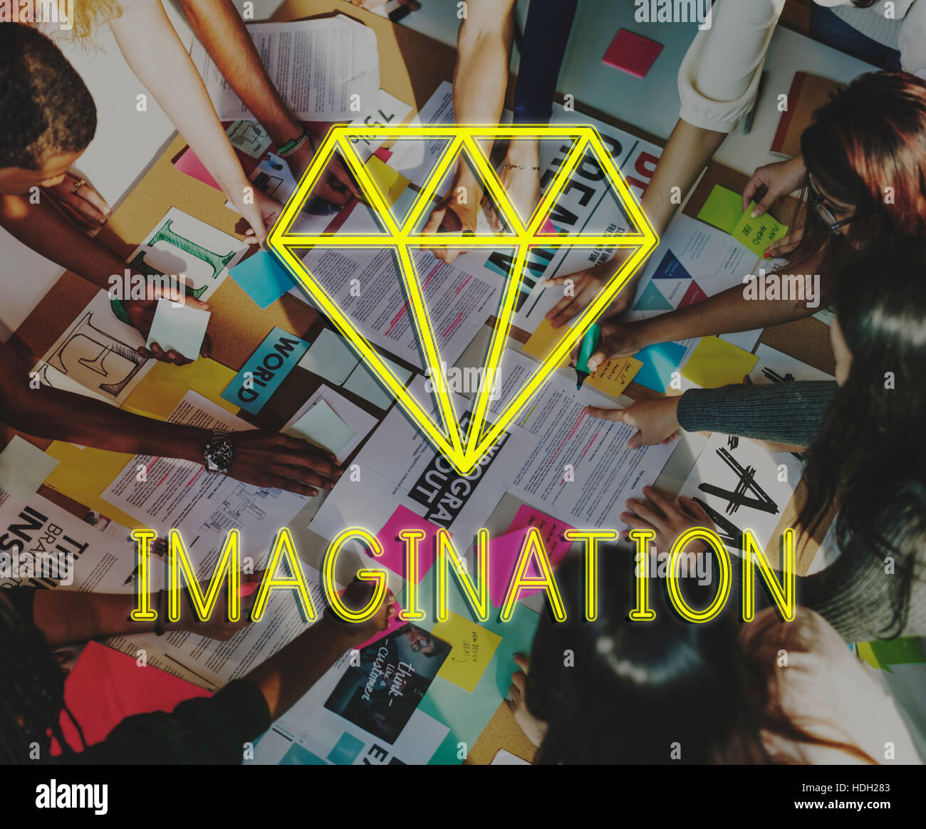 Be Creative New Imagination Innovation Graphic Concept Stock Photo - Alamy
