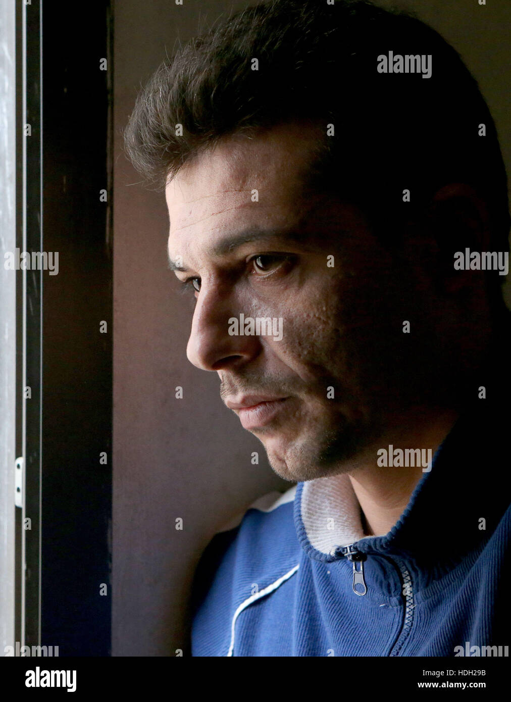 Syrian refugee Bassam Al Rahal, 30, who lives with his wife and four ...