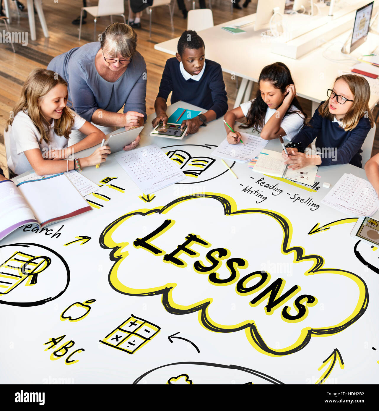 Lesson Training Study Knowledge Learning Concept Stock Photo - Alamy