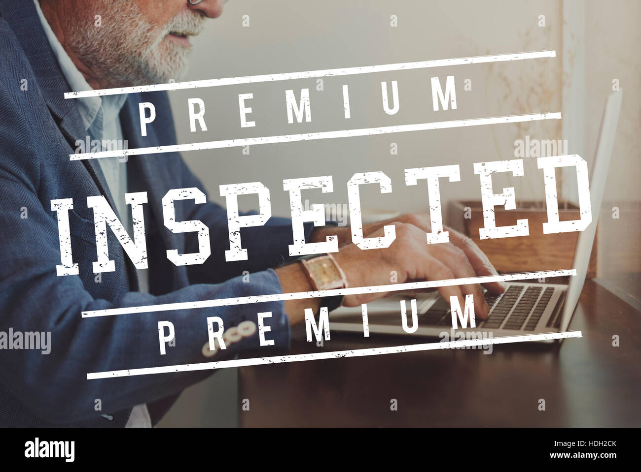 Classified Inspected Inspection Pass Status Concept Stock Photo - Alamy
