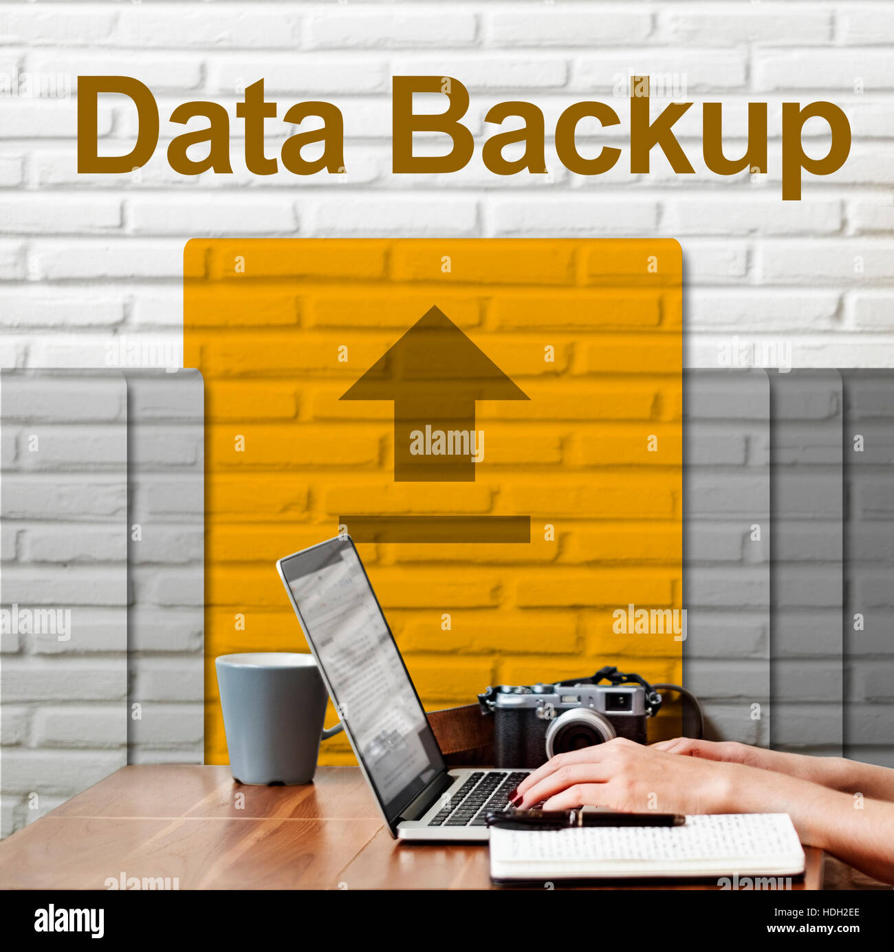 Data Backup Information Technology Concept Stock Photo - Alamy