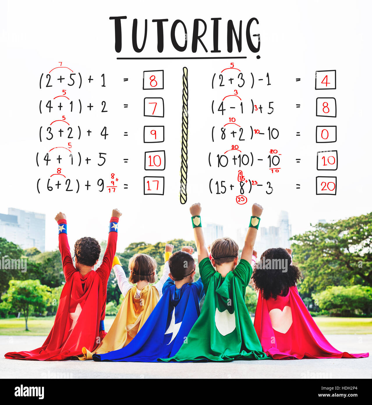 Learning Education Mathematics Calculation Teaching Concept Stock Photo ...