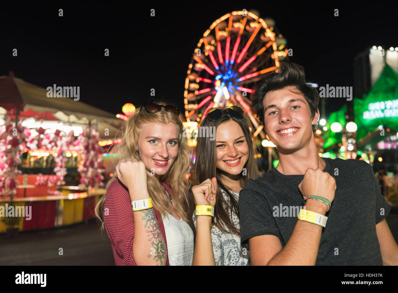 Amusement Carnival Theme Park Funfair Festival Concept Stock Photo - Alamy