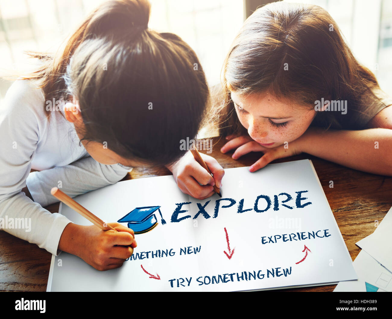 Academic Education Explore Knowledge Graphic Concept Stock Photo - Alamy