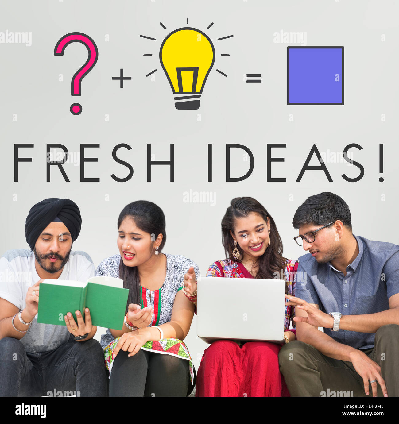 Creative Curiosity Ideas Equation Concept Stock Photo - Alamy