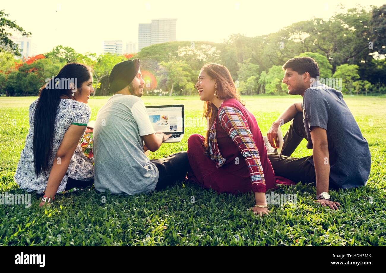 Indian Ethnicity People Interacting Concept Stock Photo - Alamy