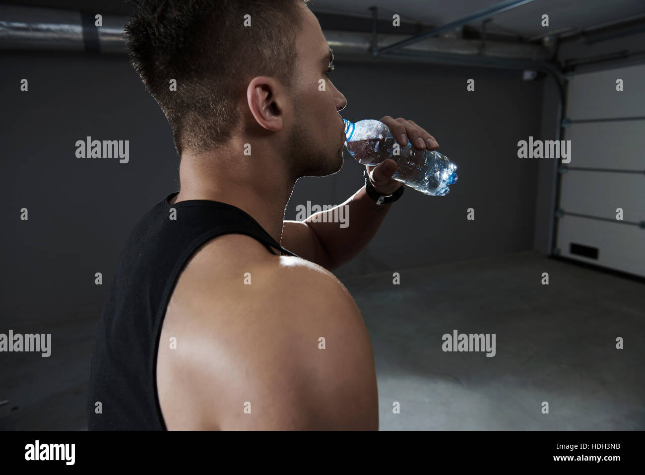 Making a break during exercising Stock Photo - Alamy