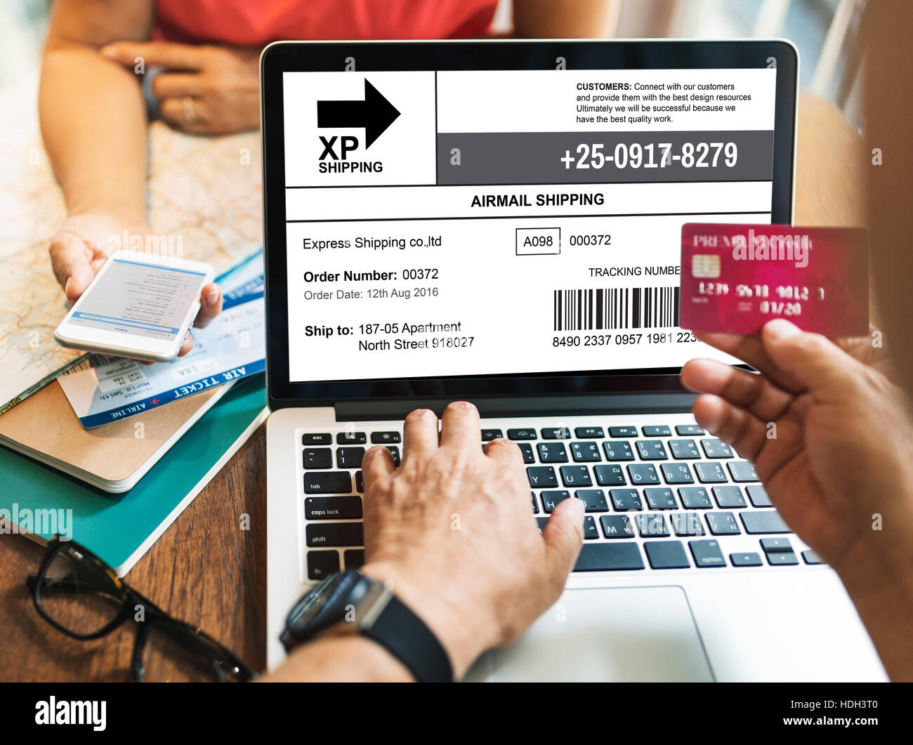 Online Shopping Shipping Internet Commerce Concept Stock Photo - Alamy