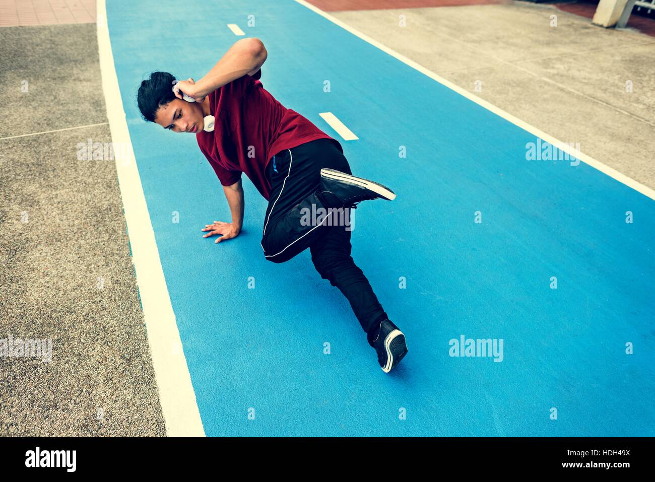 Breakdance Movement Teenagers Trendy Lifestyle Concept Stock Photo - Alamy