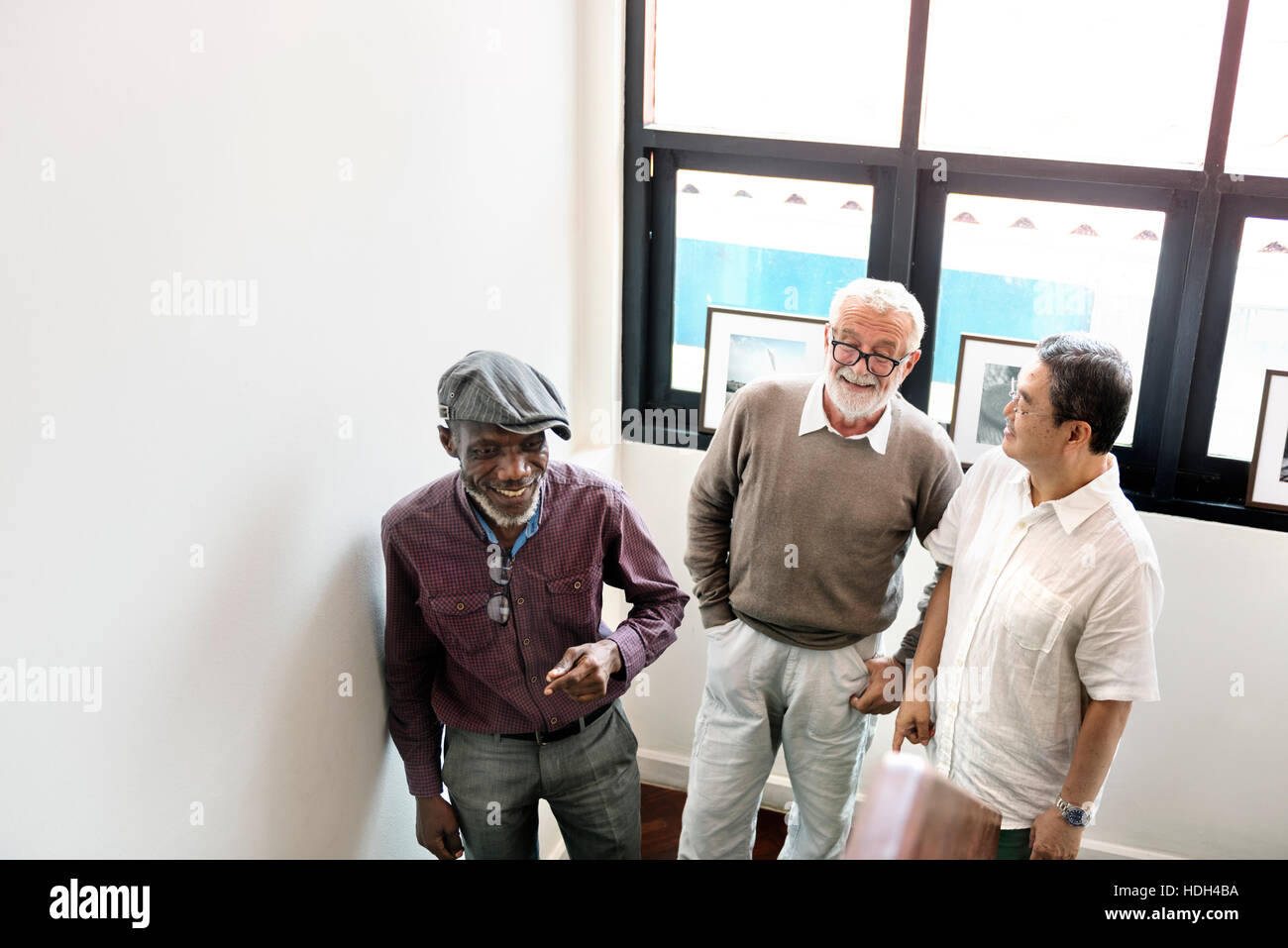 Buddies Friends Grandfather Group Men Retired Concept Stock Photo - Alamy