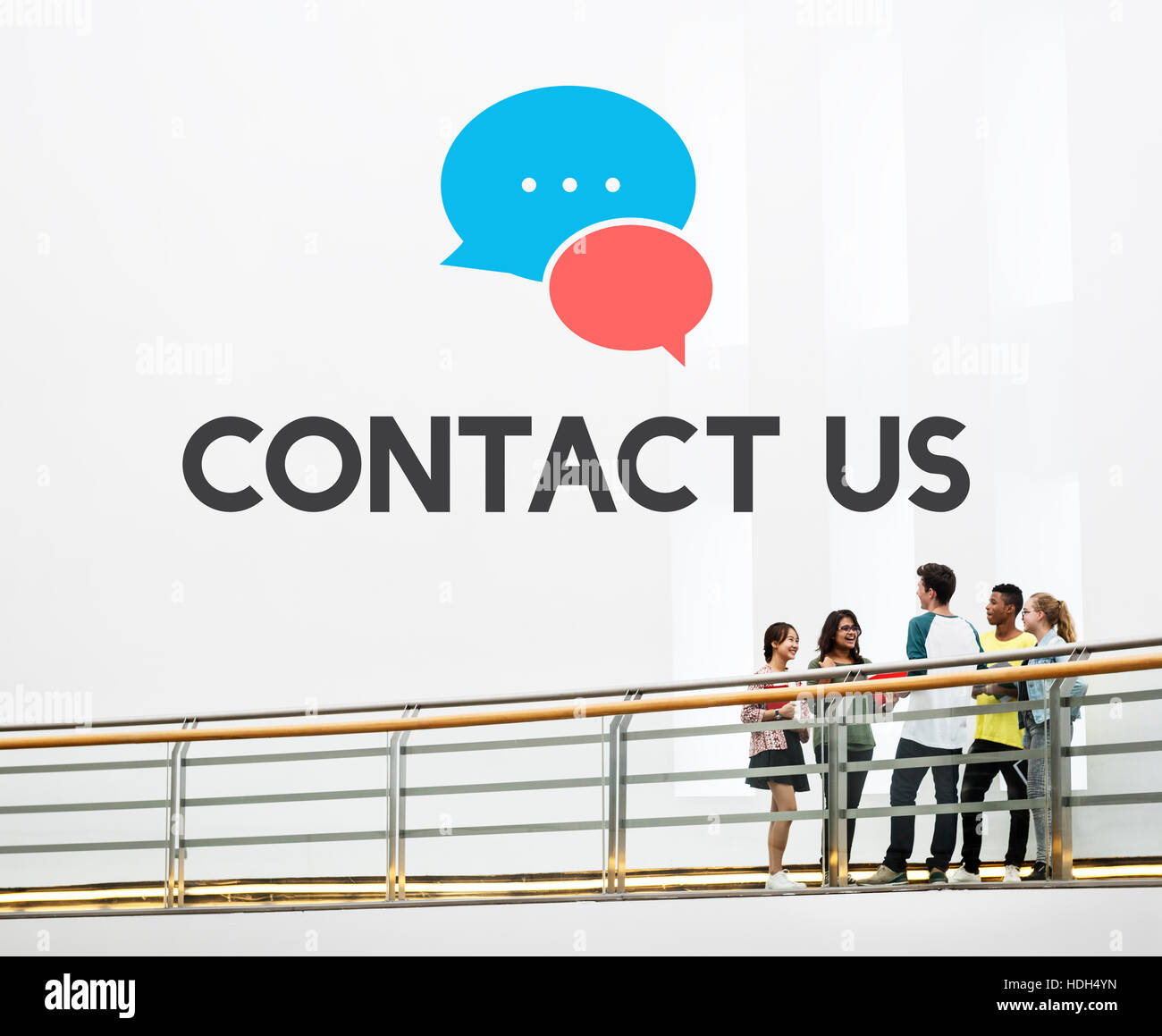 Contact Us Information Support Concept Stock Photo - Alamy