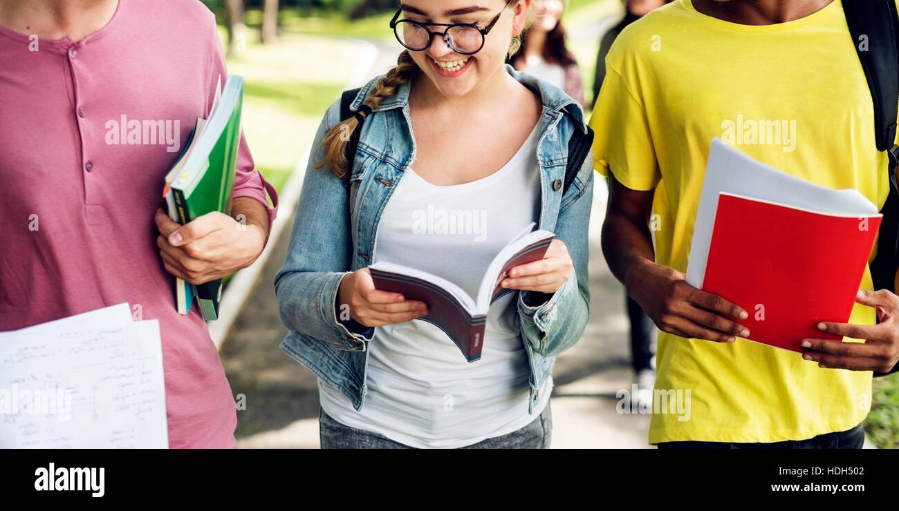 Diverse Young Students Book Outdoors Concept Stock Photo - Alamy Diverse Young Students Book Outdoors Concept Stock Photo - Alamy