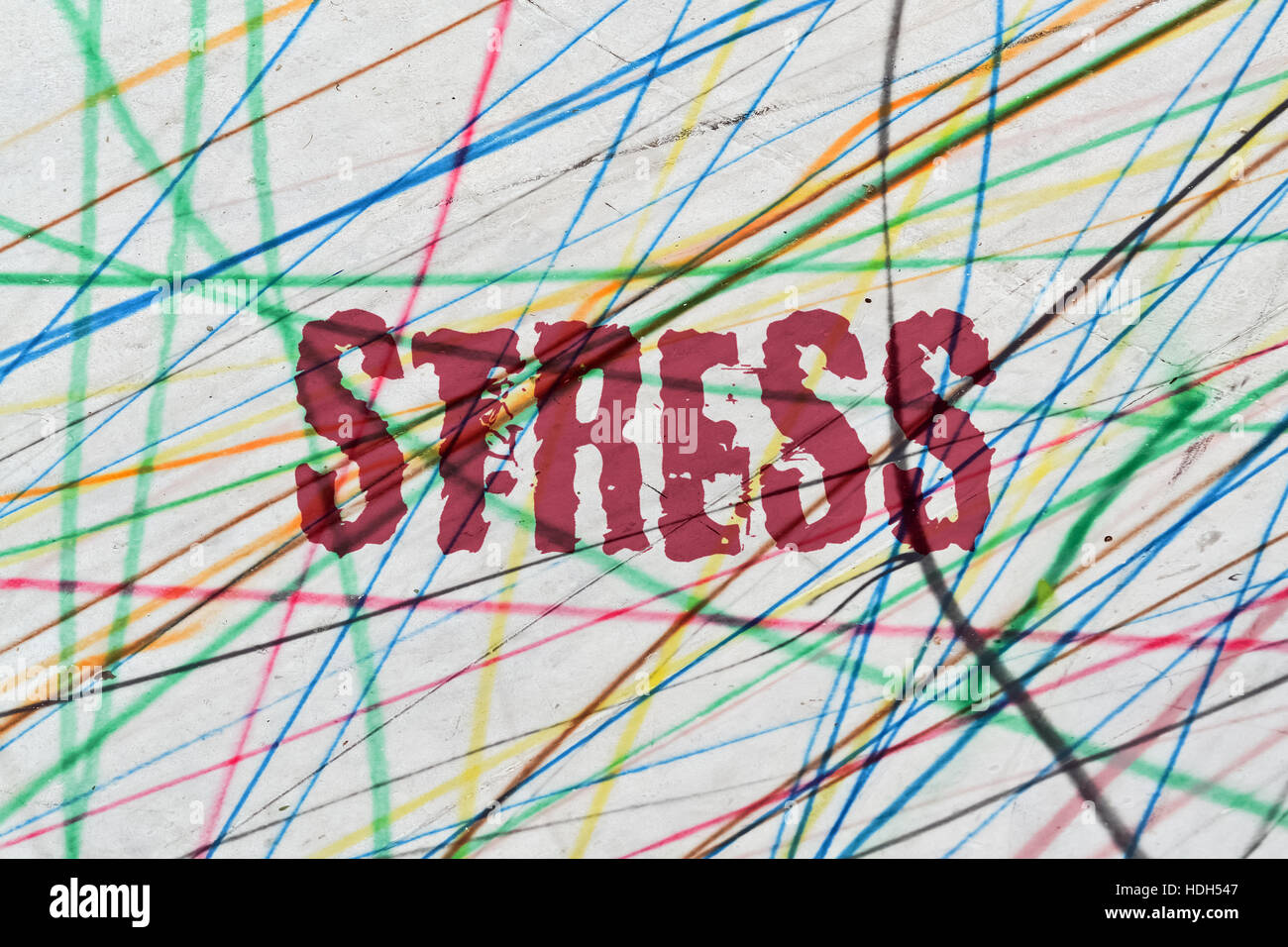 Word Stress written on colorful abstract background Stock Photo - Alamy