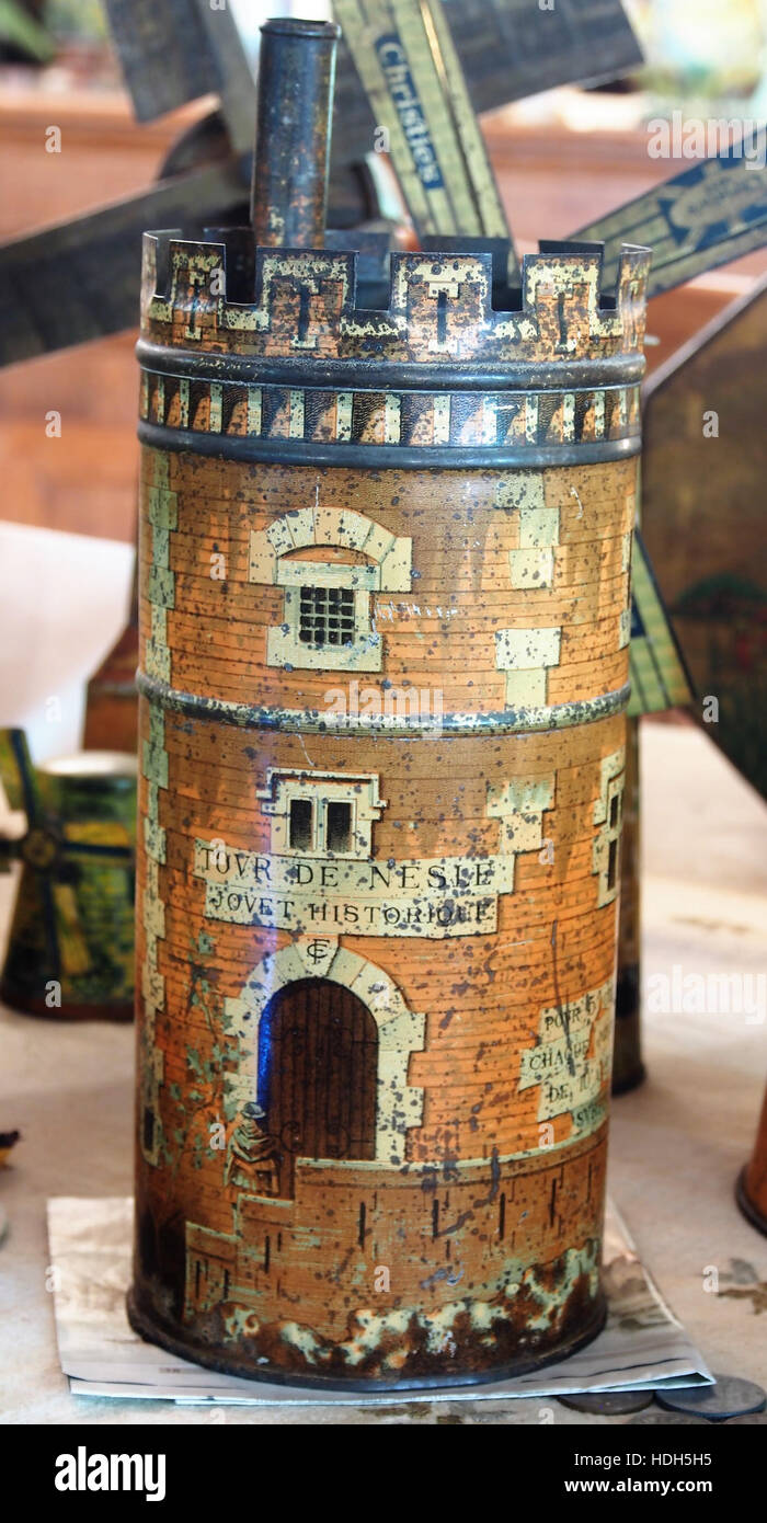 The 'Tour de Nesle' tin at the Museum of Yvette Dardenne is an example ...